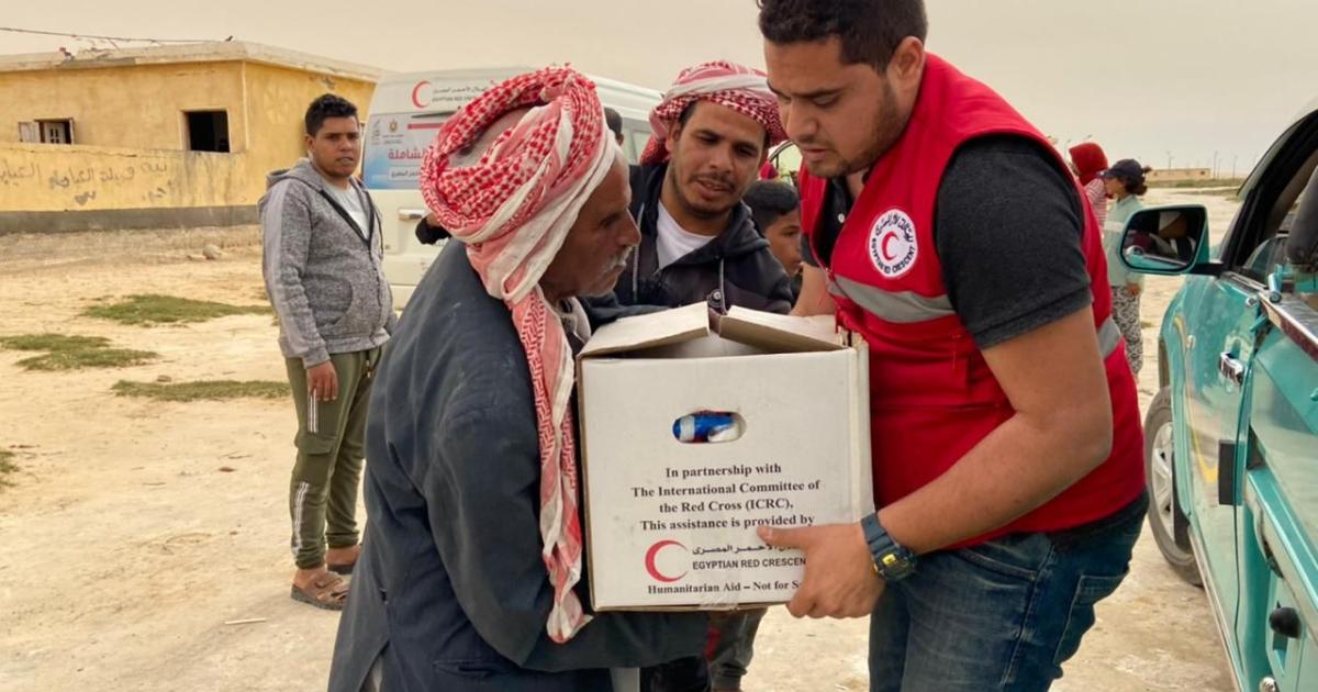 North Sinai: Egyptian Red Crescent and ICRC provide humanitarian ...
