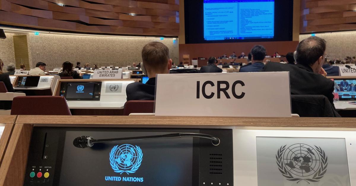 ICRC: "Future generations must be protected from the serious risks ...