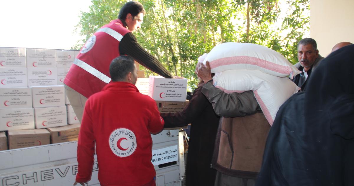 North Sinai: Egyptian Red Crescent and ICRC provide humanitarian ...