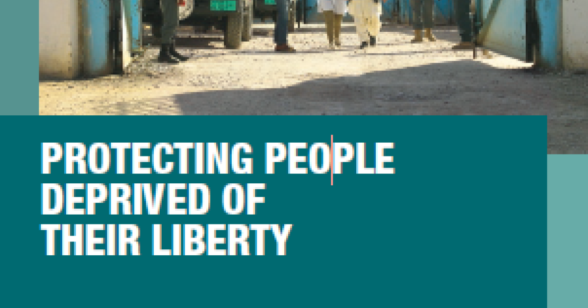 Protecting People Deprived of their Liberty | International Committee ...