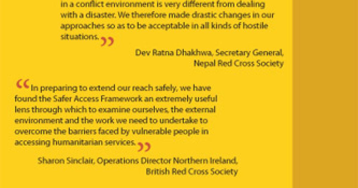 Safer Access Practical Resource Pack (flyer) | International Committee ...