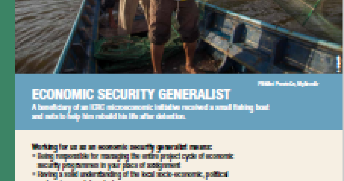 Economic Security Posters | International Committee of the Red Cross