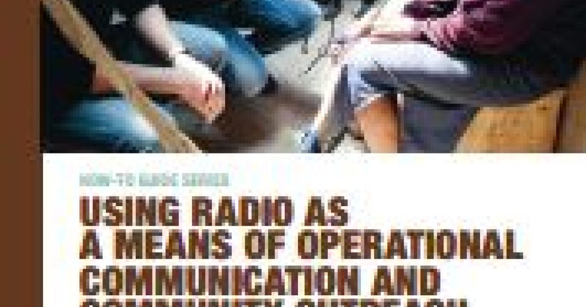 Using Radio as a Means of Operational Communication and Community ...