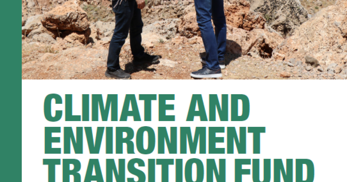 Climate and Environment Transition Fund: Accelerating Our Transition ...