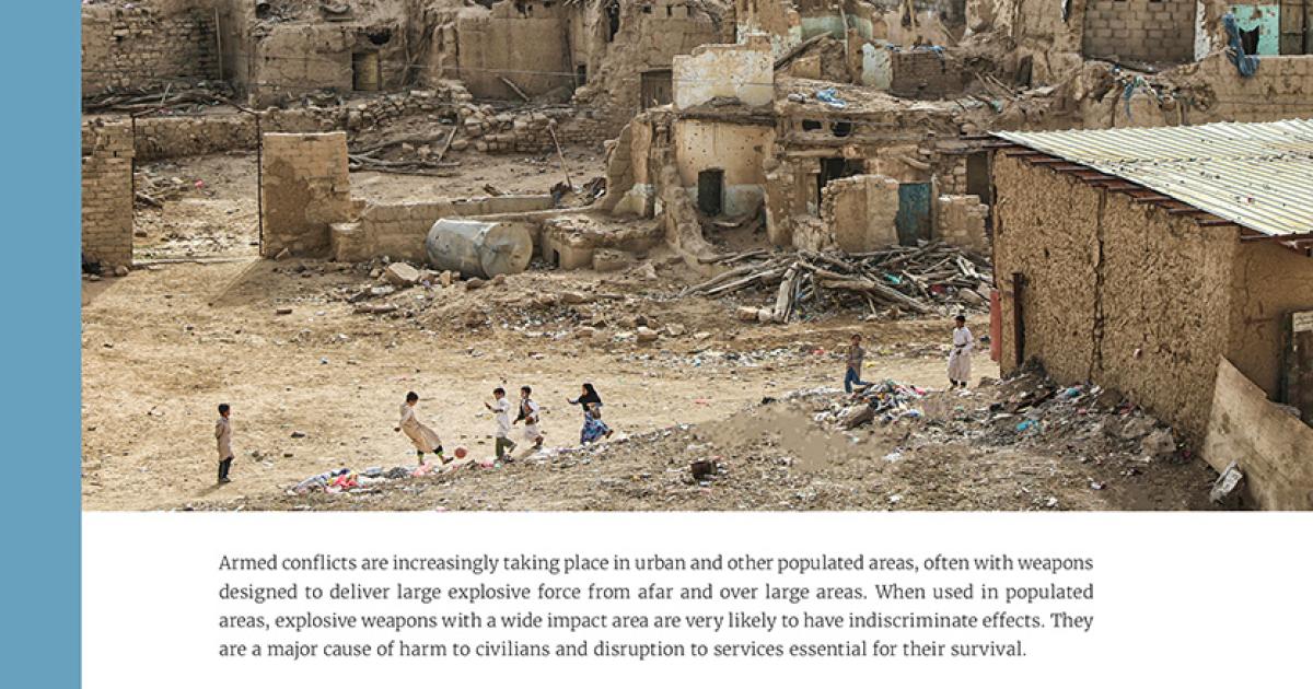 Explosive weapons in populated areas | International Committee of the ...
