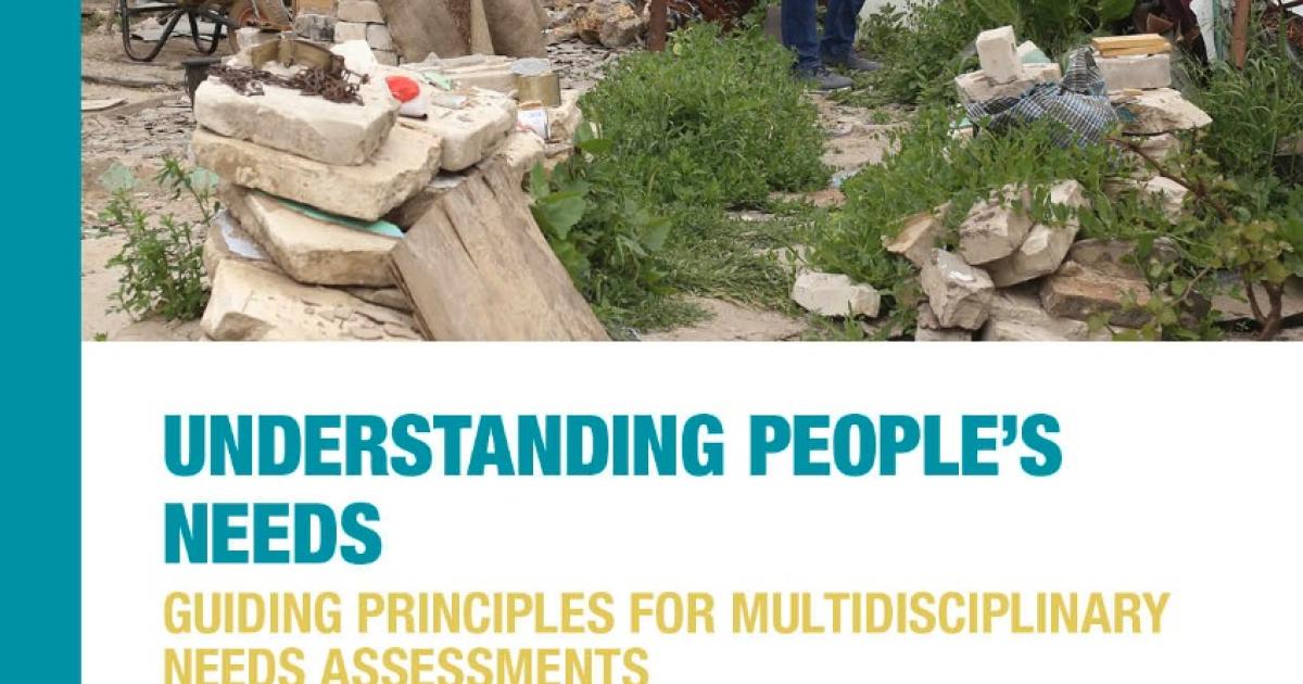 Understanding People’s Needs: Guiding Principles for Multidisciplinary ...