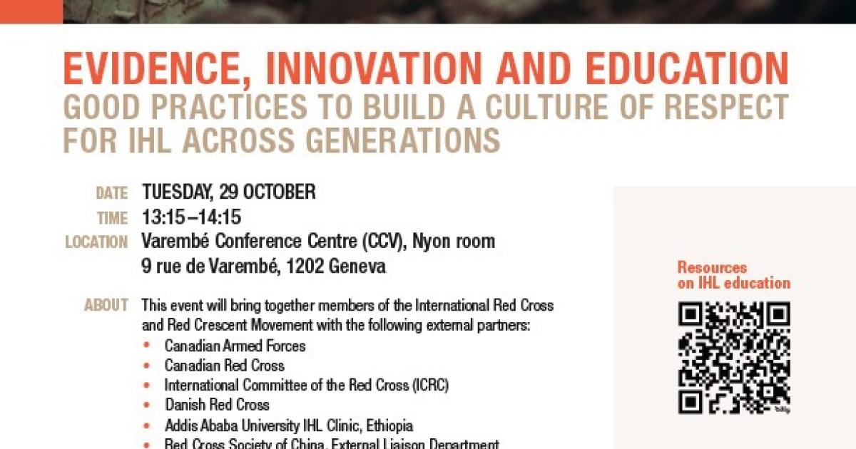 Evidence Innovation Education Flyer | International Committee of the ...